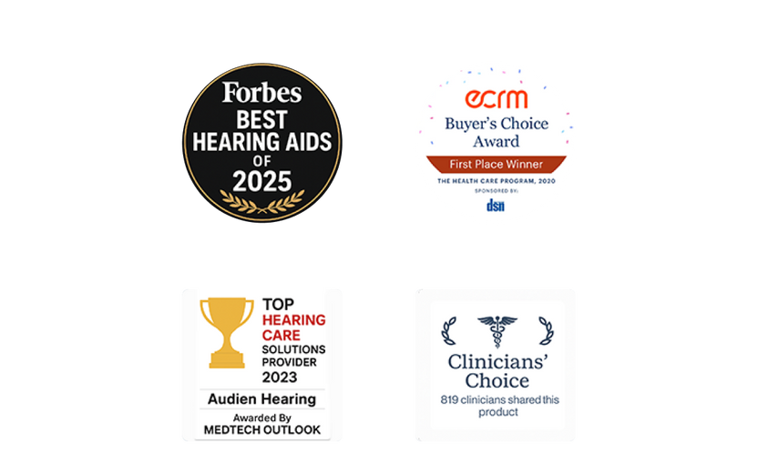 Atom X | Touchscreen hearing aid – Audien Hearing
